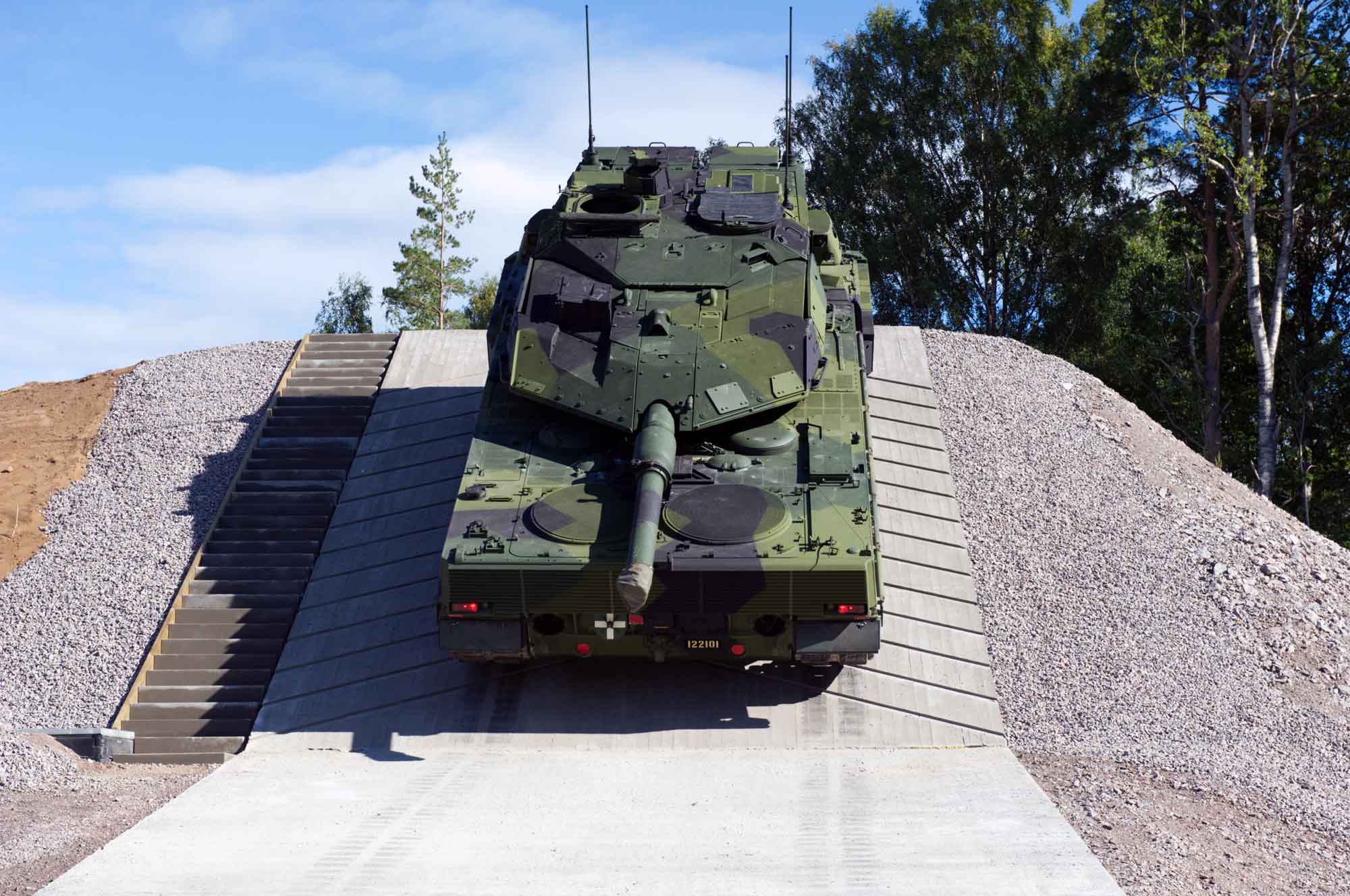 FMV har byggt provanläggning för stridsfordon