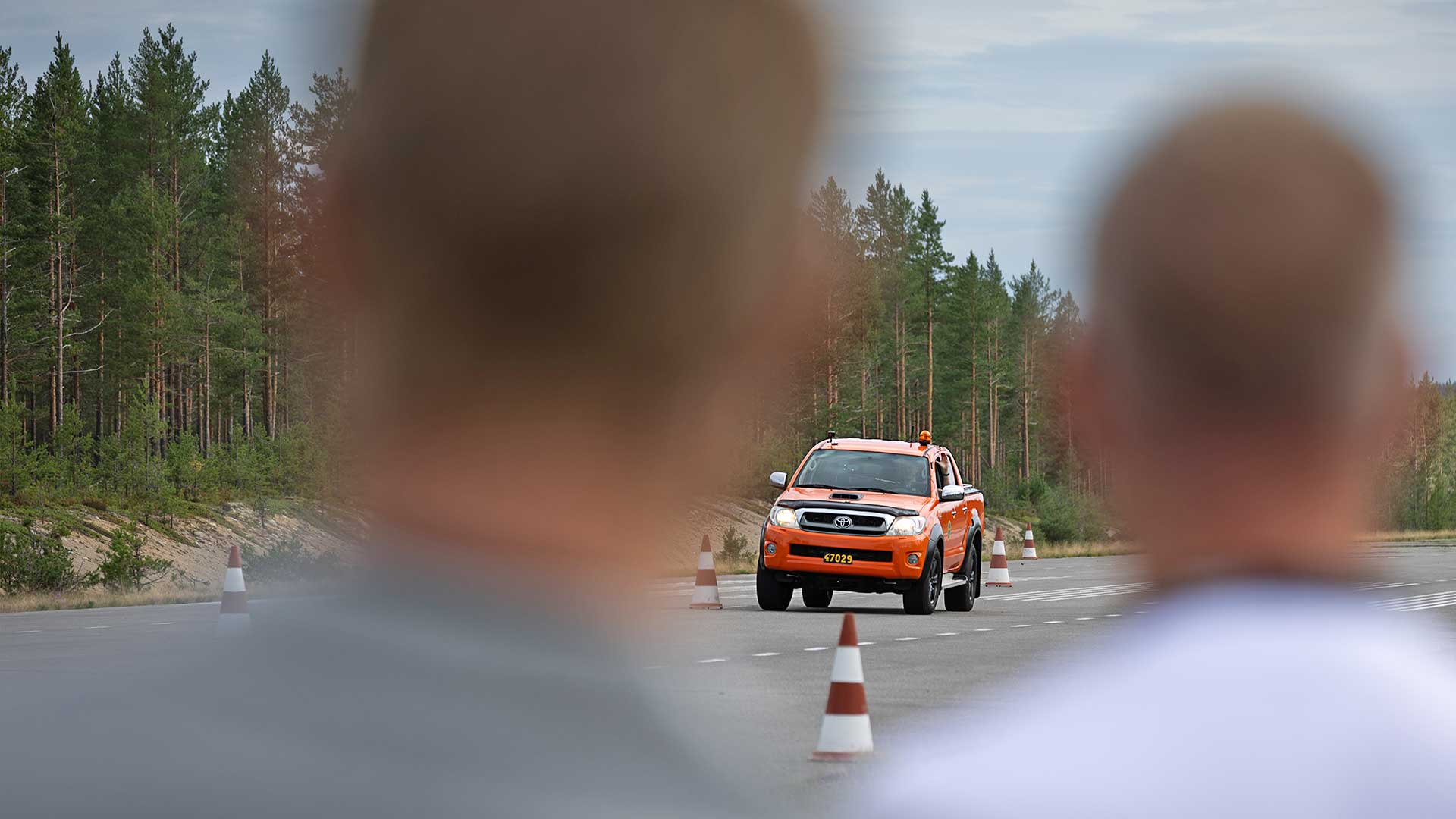 Full fart och förarlöst på provplats Vidsel